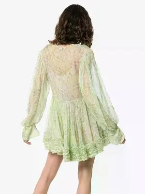 Stella McCartney Ruffle Printed Mini Dress