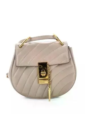 Chloé Drew Bijou Quilted Leather Mini Crossbody Bag - Neutrals