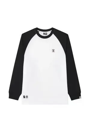 FINGERCROXX Logo-patch Raglan-sleeve T-shirt - White