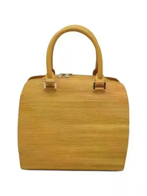 LOUIS VUITTON Louis Vuitton Pont-Neuf PM Epi Handbag Yellow