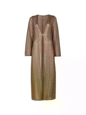 PALMACEA Uda Zigzag-knit Cover-up - Brown