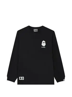 FINGERCROXX X A Bathing Ape Logo-print Long-sleeve T-shirt - Black
