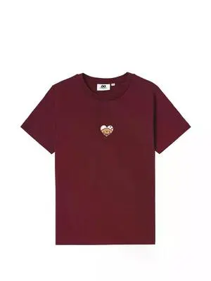 CHOCOOLATE Heart-motif Embroidered T-shirt - Red