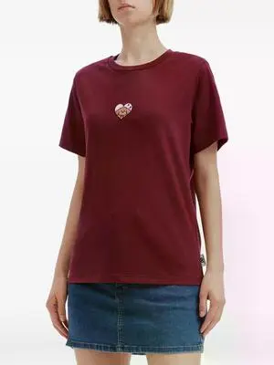 CHOCOOLATE Heart-motif Embroidered T-shirt