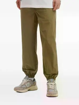 FINGERCROXX Logo-patch Drawstring-waist Track Pants - Green