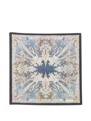 Etro Paisley-print Scarf - Blue