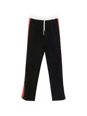 WALES BONNER Side-stripe Drawstring Trousers - Black