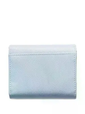 Prada Small Triangle-logo Leather Wallet - Blue