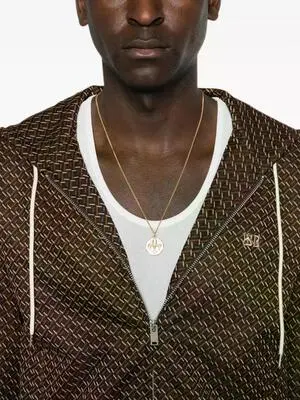 WALES BONNER Geometric-pattern Zip-up Hoodie