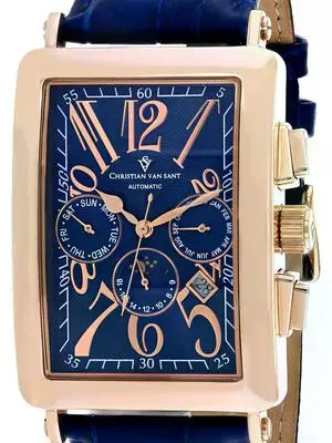 CHRISTIAN VAN SANT Prodigy Rectangular Automatic Watch - Blue