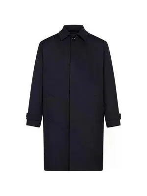 Kiton Button-fastening Single-breasted Coat - Blue
