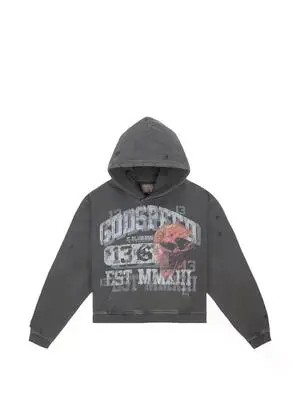 GODSPEED Seeing Double Graphic-print Hoodie - Grey