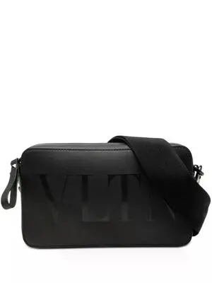 Valentino Garavani 2000-2026 Leather Vltn Crossbody Bag - Black