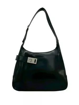 FERRAGAMO 2010-2026 Leather Shoulder Bag - Black
