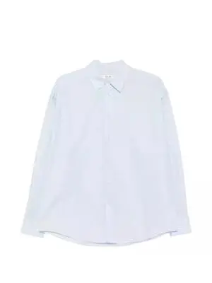 6397 Button-fastening Long-sleeve Shirt - Blue