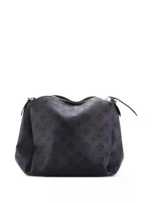 LOUIS VUITTON Mahina Leather Bb Hobo Bag - Black