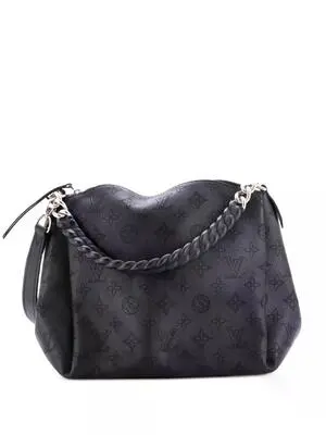 LOUIS VUITTON Mahina Leather Bb Hobo Bag - Black
