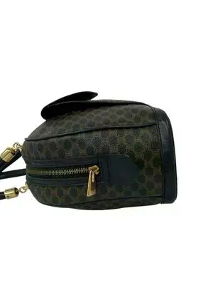 Celine 1998 Macadam Coated Canvas Handbag - Brown