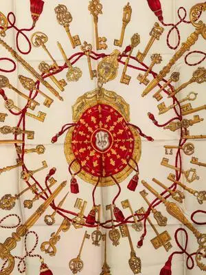 Hermès 2000-2026 Les Cles Silk Scarf 90 Scarves