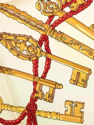 Hermès 2000-2026 Les Cles Silk Scarf 90 Scarves