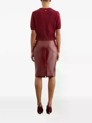 TOCCIN Zip-detail Pencil Midi Skirt
