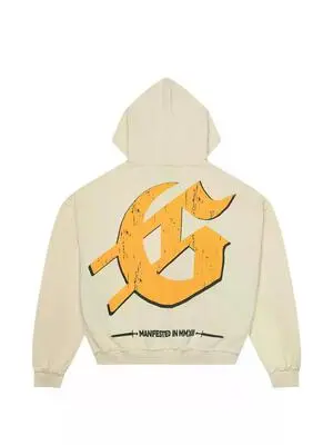 GODSPEED On The Run Graphic-print Hoodie - Neutrals