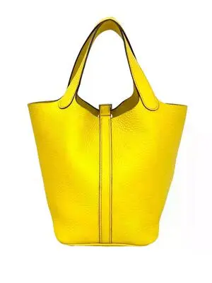 Hermès 2000 Clemence Picotin Lock 18 Handbag - Yellow