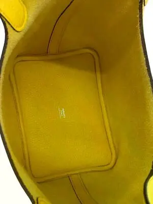 Hermès 2000 Clemence Picotin Lock 18 Handbag - Yellow