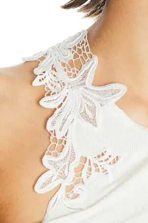Christopher Esber Hibiscus Embroidered Fold Up Mini Dress - White