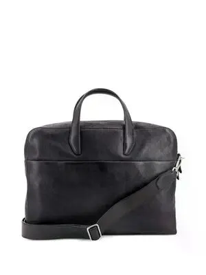 Orciani Pebbled-leather Laptop Bag
