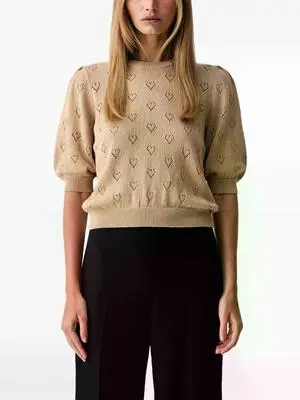 TWINSET Jumper With Heart Pattern - Neutrals