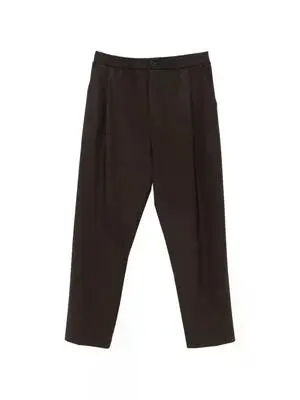 SPINA Elasticated-waistband Tailored Trousers - Brown