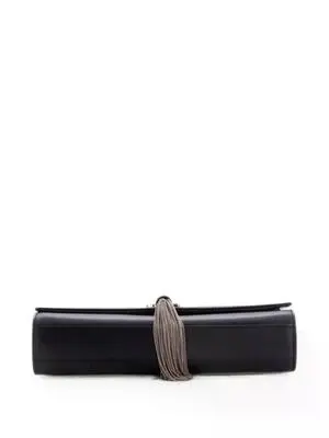Saint Laurent Classic Monogram Tassel Leather Medium Crossbody Bag