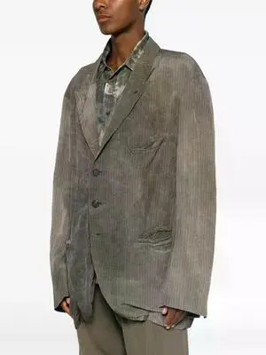 ZIGGY CHEN Pinstripe-pattern Single-breasted Jacket