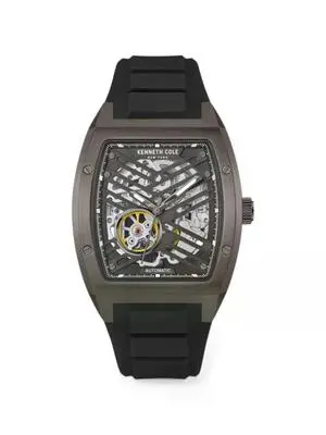 KENNETH COLE Skeleton Tonneau 43mm Watch - Grey