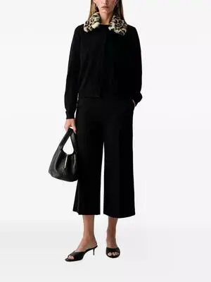 TWINSET Cropped Wide-leg Trousers