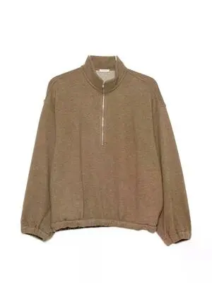 LAMRONS Quarter-zip Elasticated-hem Sweater