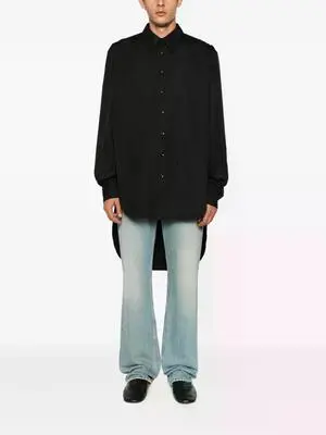 Saint Laurent High-low-hem Button-down Shirt