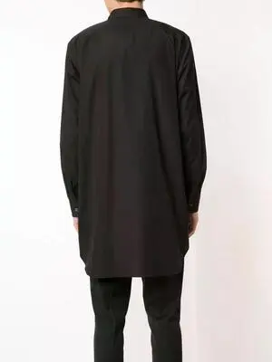Comme Des Garçons Pleated Asymmetric-hem Shirt