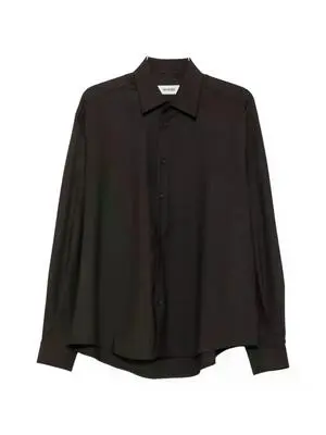 SPINA Button-up Long-sleeve Shirt - Brown