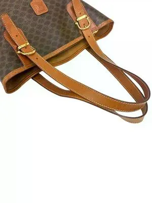Celine 1996 Macadam Coated Canvas Tote Bag