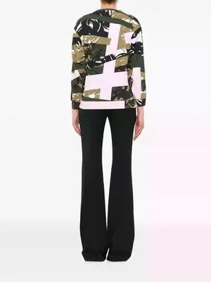 Kenzo Camouflage-print Logo-print Sweatshirt