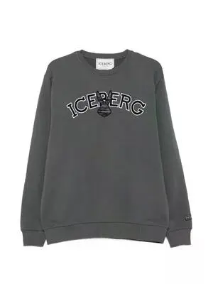 Iceberg Logo-embroidered Sweatshirt - Grey