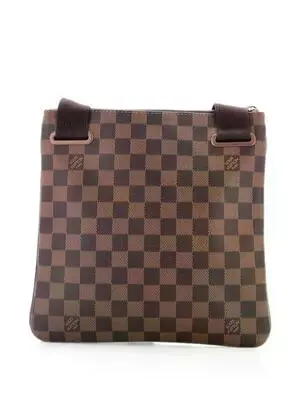 LOUIS VUITTON Brooklyn Pochette Plate Damier Crossbody Bag