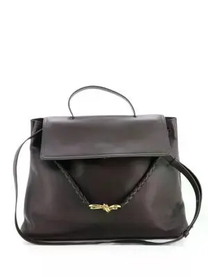 Bottega Veneta Ciao Ciao Top Handle Bag Leather Large Satchel - Brown