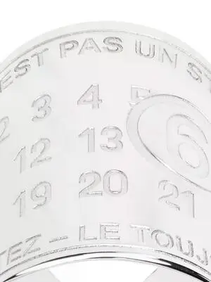 MAISON MARGIELA Tone Numeric Logo Cuff Bracelet