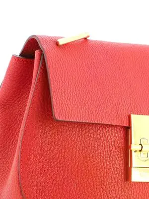 Chloé Chloé Drew Leather Small Crossbody Bag Red