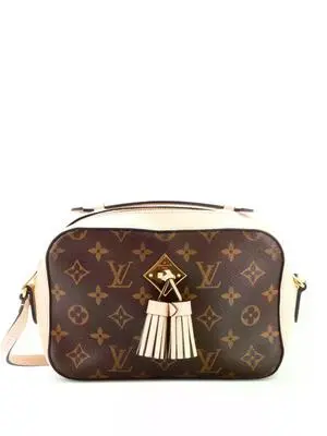 LOUIS VUITTON Louis Vuitton Monogram Canvas Saintonge Handbag Neutrals