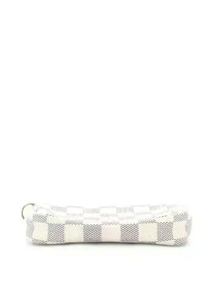 LOUIS VUITTON Pochette Accessoires Damier Mini Clutch Bag - White