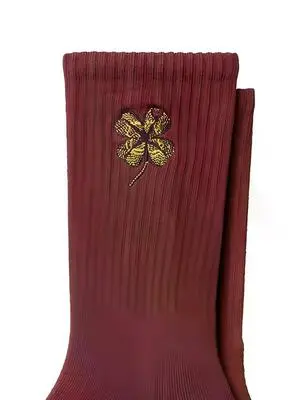 Carhartt Work In Progress Clover-embroidered Ribbed Socks
